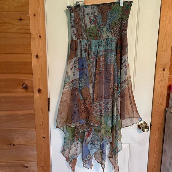 Funky People | Dresses | Funkypeople Womensstrapless Dress Sizemboho ...